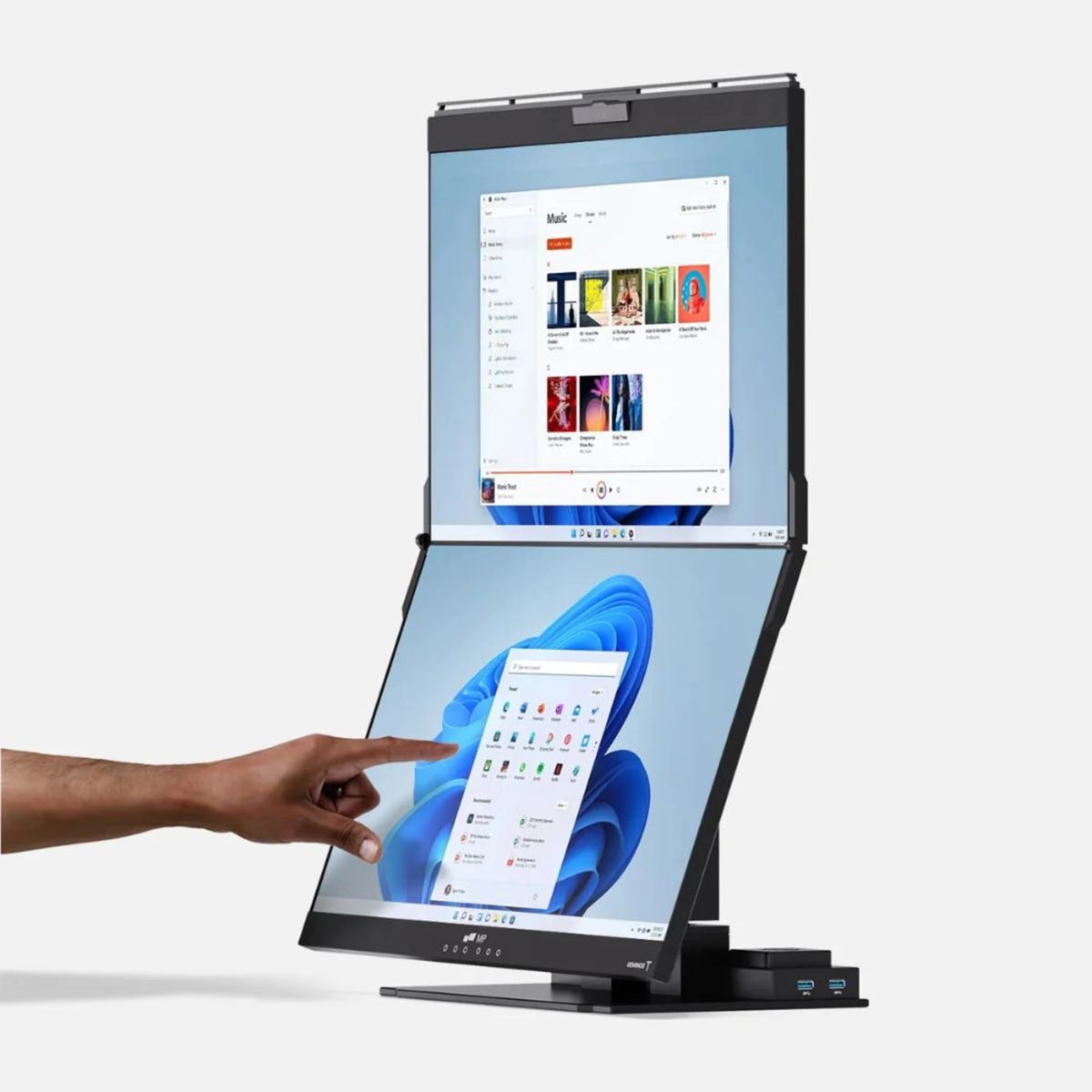 Mobile Pixels Geminos T Dual 24" Stacked Monitor – Edtechs