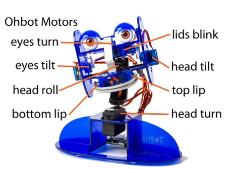 Ohbot 2.2 kit with 1 year app2 subscription – Edtechs
