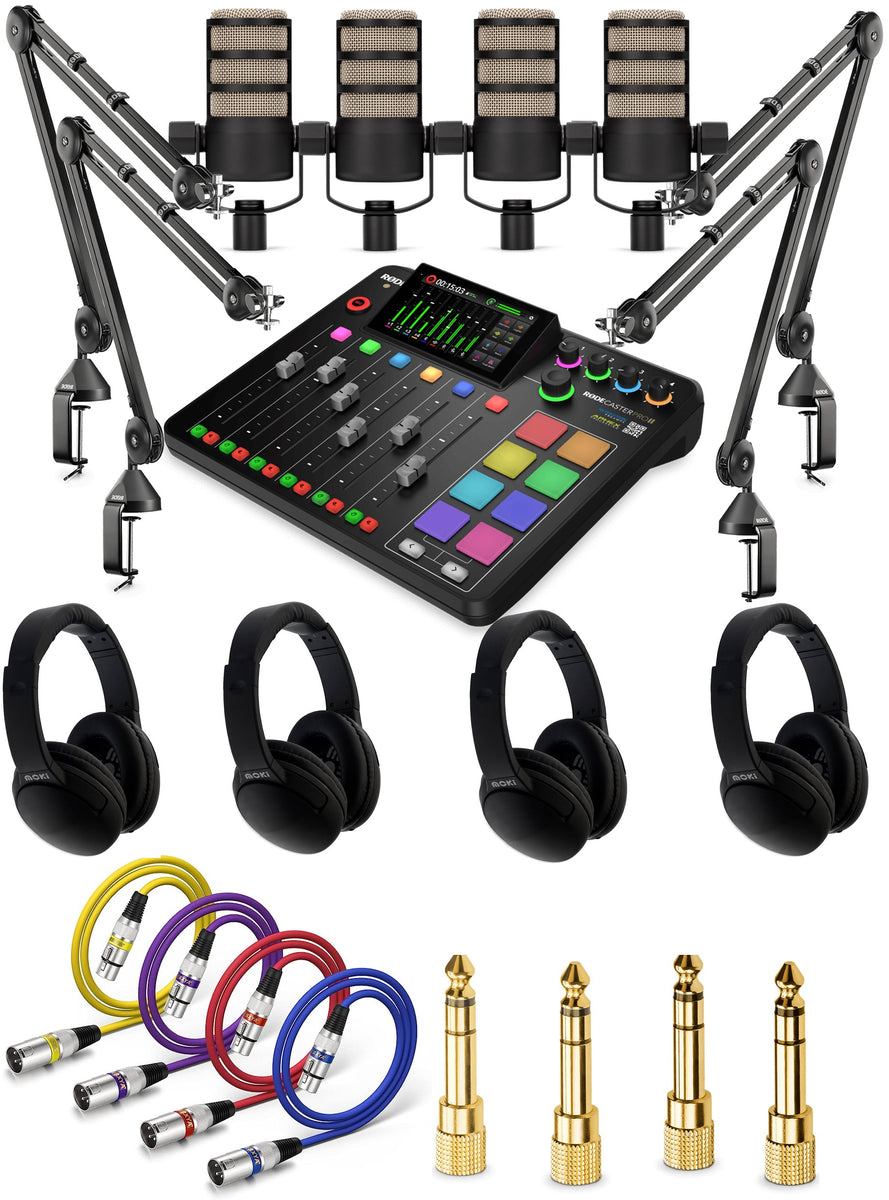 Rode PodCaster Pro II & PodMic Complete Set (4 users) – Edtechs