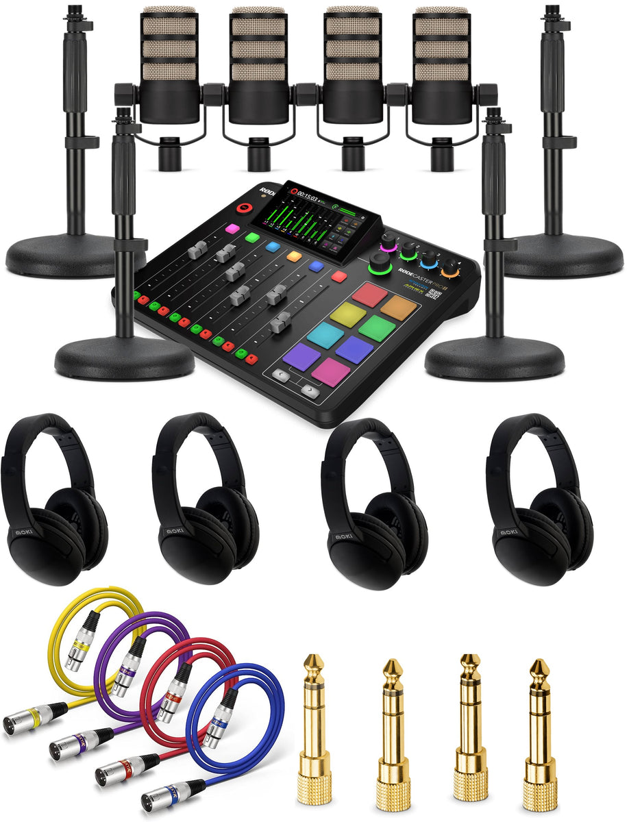 Rode PodCaster Pro II & PodMic Complete Set (4 users) – Edtechs